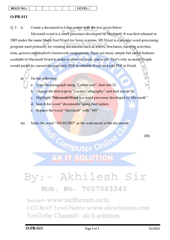 Jan 2023 S11 - O Level Notes